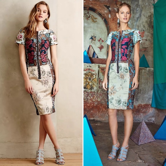 Byron Lars | Dresses | Byron Lars Beguile Pieced Brocade Dress P ...